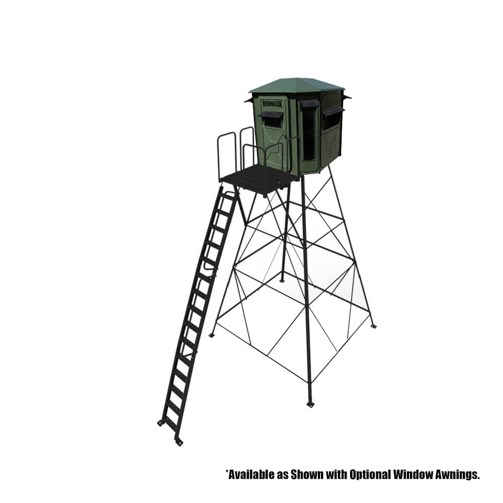 The Buck Palace 6X6 Platinum 360º Box Blind | Redneck Blinds