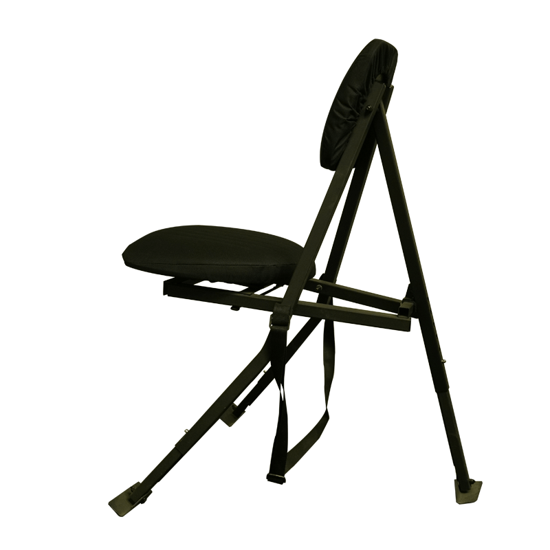 Folding Swivel Hunting Chair in Black - Redneck Blinds