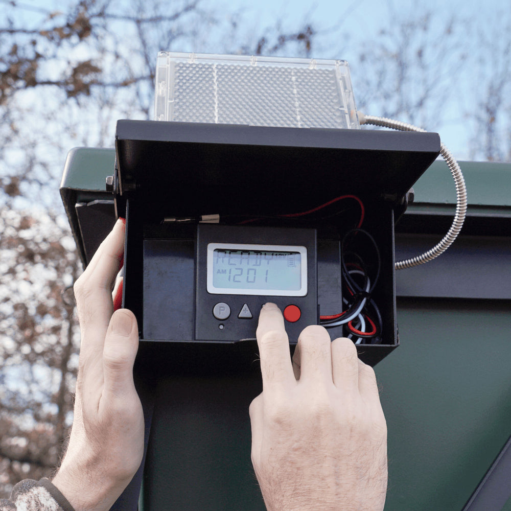 Programmable Timed Dispenser for 750 lb Gravity Feeder - Redneck Blinds